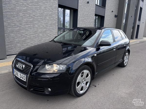 Black Audi A3 2007 in Kaunas, with an engine capacity of 1.90 L and mileage of 252 thousand km for 2350 €, photo 7 on AUTOMOTO.COM.LV