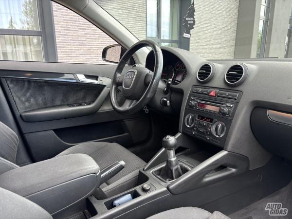 Black Audi A3 2007 in Kaunas, with an engine capacity of 1.90 L and mileage of 252 thousand km for 2350 €, photo 8 on AUTOMOTO.COM.LV