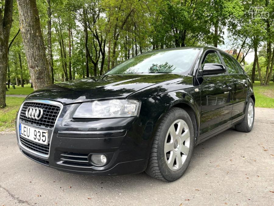 Black Audi A3 2007 in Kaunas, with an engine capacity of 1.90 L and mileage of 278 thousand km for 2200 €, photo 4 on AUTOMOTO.COM.LV