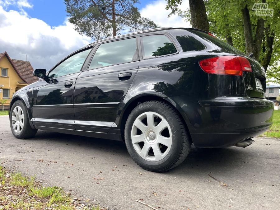 Black Audi A3 2007 in Kaunas, with an engine capacity of 1.90 L and mileage of 278 thousand km for 2200 €, photo 11 on AUTOMOTO.COM.LV