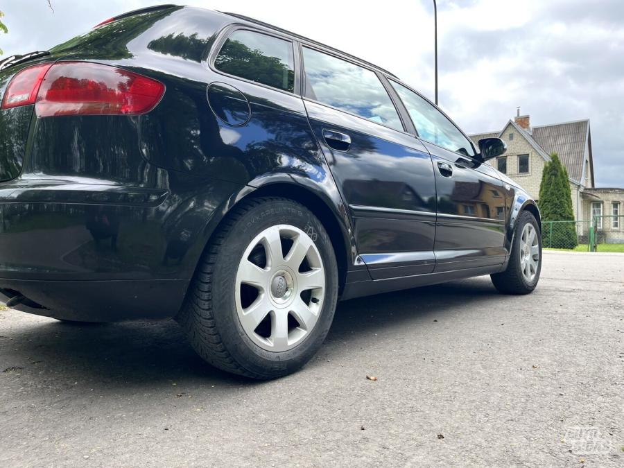 Black Audi A3 2007 in Kaunas, with an engine capacity of 1.90 L and mileage of 278 thousand km for 2200 €, photo 12 on AUTOMOTO.COM.LV