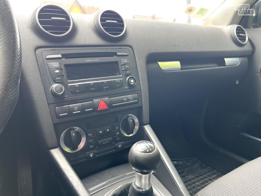 Black Audi A3 2007 in Kaunas, with an engine capacity of 1.90 L and mileage of 278 thousand km for 2200 €, photo 14 on AUTOMOTO.COM.LV