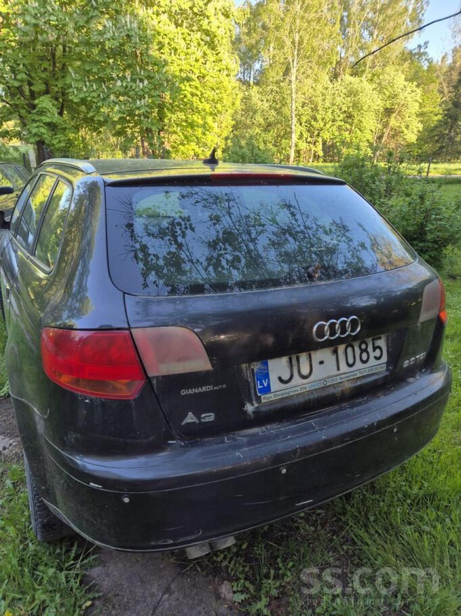 Black Audi A3 2007 in Riga, with an engine capacity of 2.00 L and mileage of 350 thousand km for 800 €, photo 8 on AUTOMOTO.COM.LV