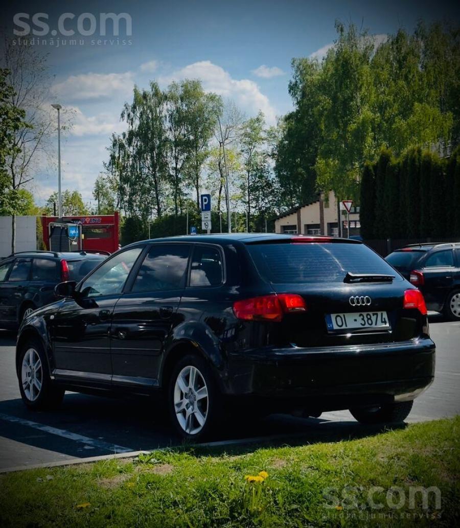 Black Audi A3 2007 in Riga, with an engine capacity of 1.80 L and mileage of 288 thousand km for 2950 €, photo 3 on AUTOMOTO.COM.LV