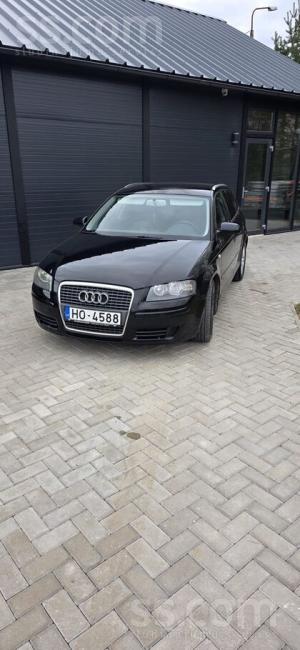 Black Audi A3 2007 in Jekabpils, with an engine capacity of 1.90 L and mileage of 473 thousand km for 2600 €, photo 5 on AUTOMOTO.COM.LV