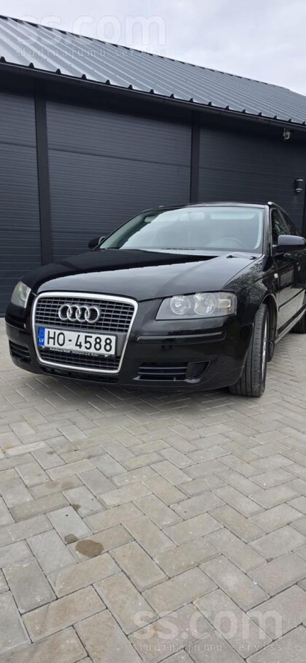 Black Audi A3 2007 in Jekabpils, with an engine capacity of 1.90 L and mileage of 473 thousand km for 2600 €, photo 6 on AUTOMOTO.COM.LV