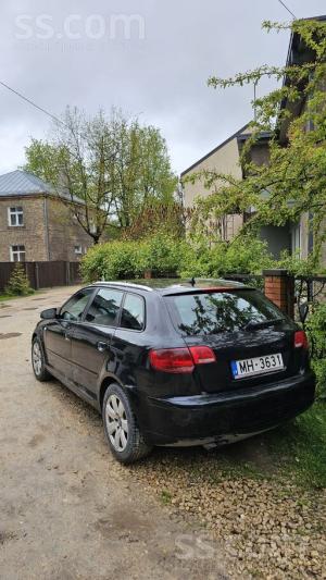 Черный Ауди А3 2007 в Рига, объемом двигателя 1.90 л и пробегом 236 тыс. км за 2500 €, фото 3 на AUTOMOTO.COM.LV