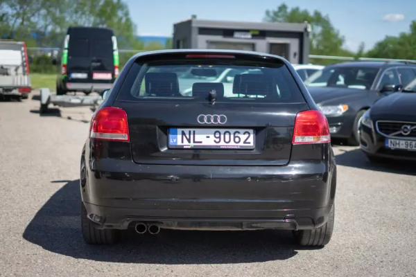 Black Audi A3 2007 in Liepaja, with an engine capacity of 2.00 L and mileage of 267 thousand km for 3700 €, photo 3 on AUTOMOTO.COM.LV
