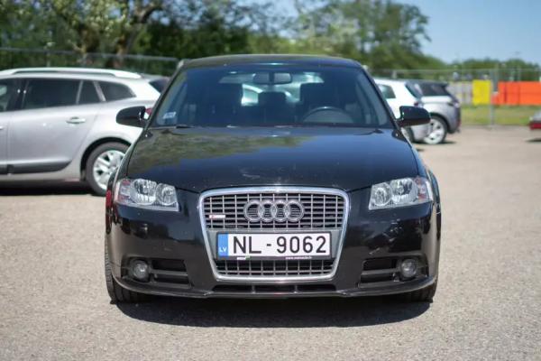 Black Audi A3 2007 in Liepaja, with an engine capacity of 2.00 L and mileage of 267 thousand km for 3700 €, photo 6 on AUTOMOTO.COM.LV