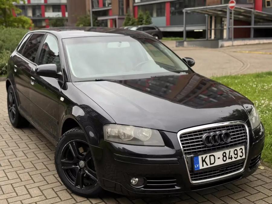Melns Audi A3 2007 Rīga, ar dzinēja tilpumu 1.90 L un nobraukumu 360 tūkst. km par 2490 €, foto 1 vietnē AUTOMOTO.COM.LV