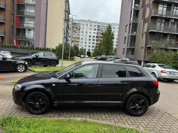 Black Audi A3 2007 in Riga, with an engine capacity of 1.90 L and mileage of 360 thousand km for 2490 €, photo 3 on AUTOMOTO.COM.LV
