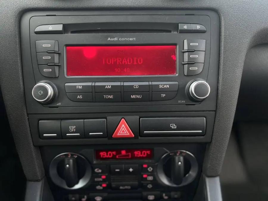 Черный Ауди А3 2007 в Екабпилс, объемом двигателя 1.90 л и пробегом 331 тыс. км за 3750 €, фото 12 на AUTOMOTO.COM.LV