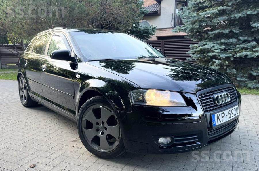 Черный Ауди А3 2007 в Рига, объемом двигателя 1.90 л и пробегом 340 тыс. км за 2500 €, фото 1 на AUTOMOTO.COM.LV