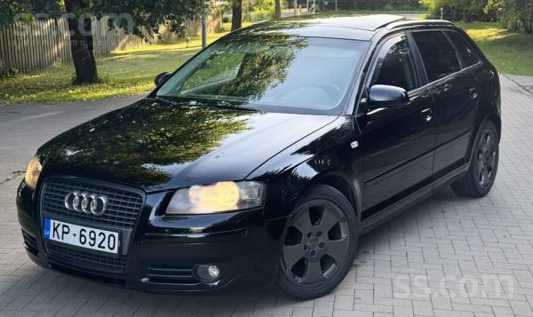 Черный Ауди А3 2007 в Рига, объемом двигателя 1.90 л и пробегом 340 тыс. км за 2500 €, фото 2 на AUTOMOTO.COM.LV