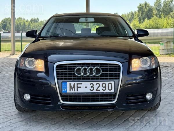 Black Audi A3 2007 in Riga, with an engine capacity of 2.00 L and mileage of 478 thousand km for 2390 €, photo 2 on AUTOMOTO.COM.LV