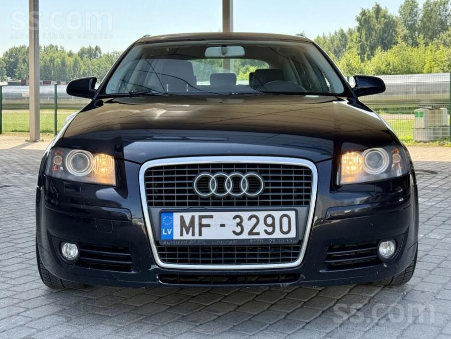 Black Audi A3 2007 in Riga, with an engine capacity of 2.00 L and mileage of 478 thousand km for 2390 €, photo 3 on AUTOMOTO.COM.LV
