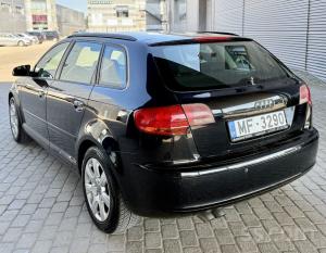 Black Audi A3 2007 in Riga, with an engine capacity of 2.00 L and mileage of 478 thousand km for 2390 €, photo 6 on AUTOMOTO.COM.LV