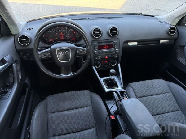 Black Audi A3 2007 in Riga, with an engine capacity of 2.00 L and mileage of 478 thousand km for 2390 €, photo 6 on AUTOMOTO.COM.LV