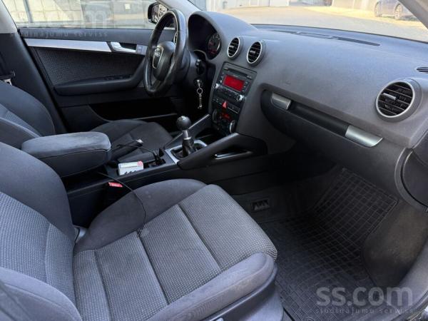 Black Audi A3 2007 in Riga, with an engine capacity of 2.00 L and mileage of 478 thousand km for 2390 €, photo 10 on AUTOMOTO.COM.LV