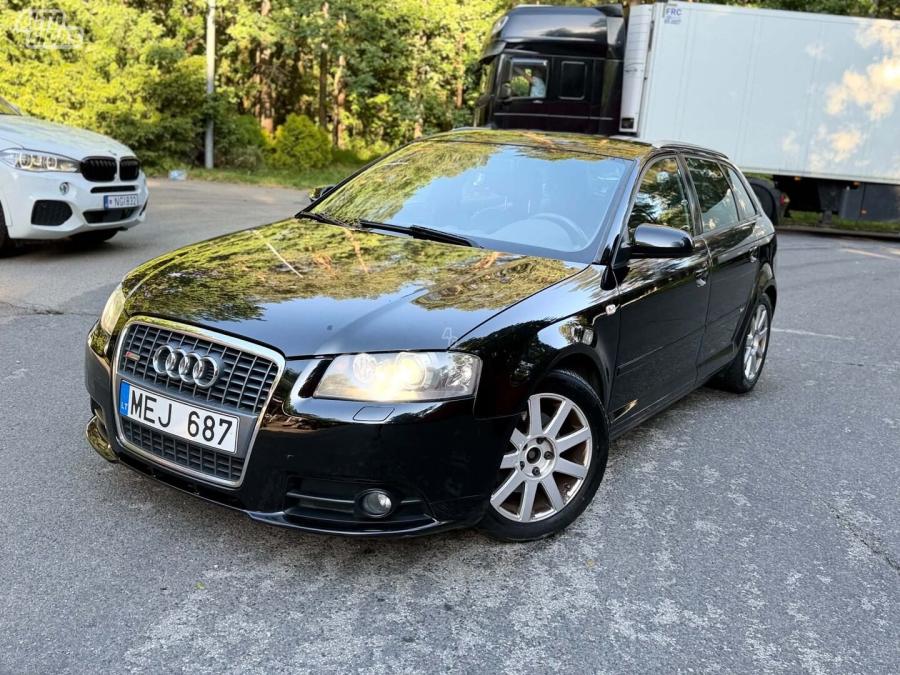 Melns Audi A3 2007 Kauņa, ar dzinēja tilpumu 2.00 L un nobraukumu 290 tūkst. km par 1950 €, foto 3 vietnē AUTOMOTO.COM.LV