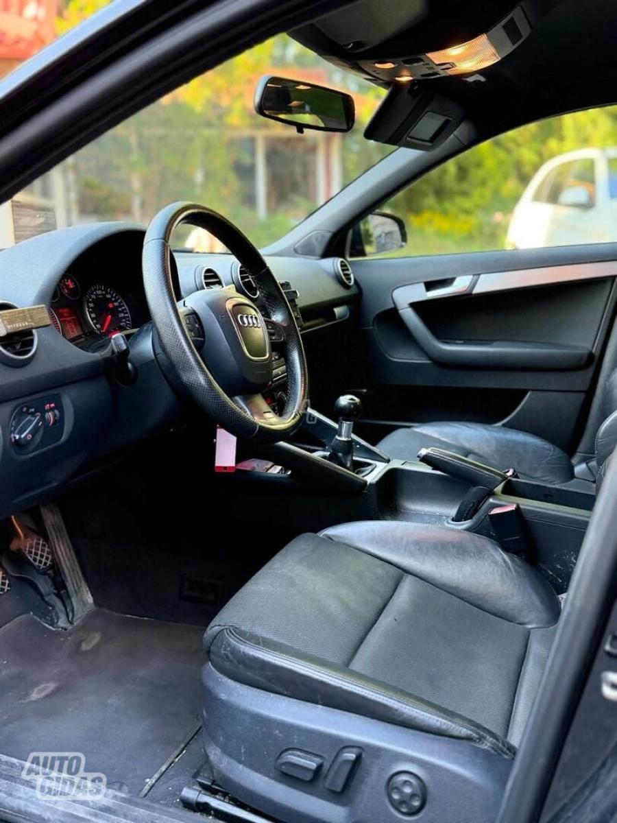 Melns Audi A3 2007 Kauņa, ar dzinēja tilpumu 2.00 L un nobraukumu 290 tūkst. km par 1950 €, foto 14 vietnē AUTOMOTO.COM.LV