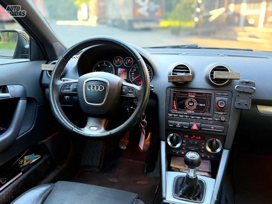 Melns Audi A3 2007 Kauņa, ar dzinēja tilpumu 2.00 L un nobraukumu 290 tūkst. km par 1950 €, foto 16 vietnē AUTOMOTO.COM.LV