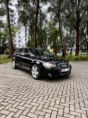 Black Audi A3 2007 in Riga, with an engine capacity of 2.00 L and mileage of 326 thousand km for 3600 €, photo  on AUTOMOTO.COM.LV