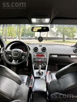 Black Audi A3 2007 in Riga, with an engine capacity of 2.00 L and mileage of 326 thousand km for 3600 €, photo 6 on AUTOMOTO.COM.LV