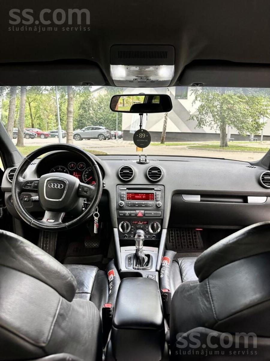 Black Audi A3 2007 in Riga, with an engine capacity of 2.00 L and mileage of 326 thousand km for 3600 €, photo 6 on AUTOMOTO.COM.LV