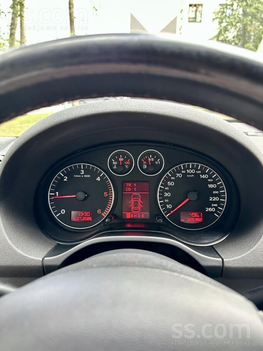 Black Audi A3 2007 in Riga, with an engine capacity of 2.00 L and mileage of 326 thousand km for 3600 €, photo 7 on AUTOMOTO.COM.LV