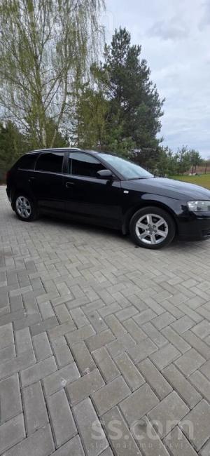 Black Audi A3 2007 in Jekabpils, with an engine capacity of 1.90 L and mileage of 473 thousand km for 2600 €, photo 5 on AUTOMOTO.COM.LV