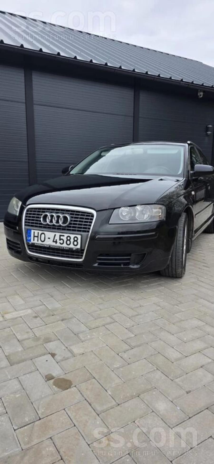 Black Audi A3 2007 in Jekabpils, with an engine capacity of 1.90 L and mileage of 473 thousand km for 2600 €, photo 8 on AUTOMOTO.COM.LV