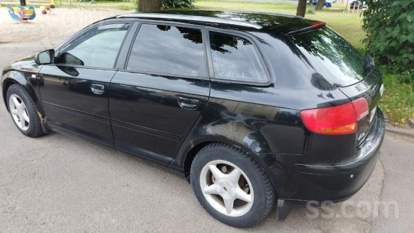 Melns Audi A3 2007 Liepāja, ar dzinēja tilpumu 1.90 L un nobraukumu 416 tūkst. km par 2600 €, foto 2 vietnē AUTOMOTO.COM.LV