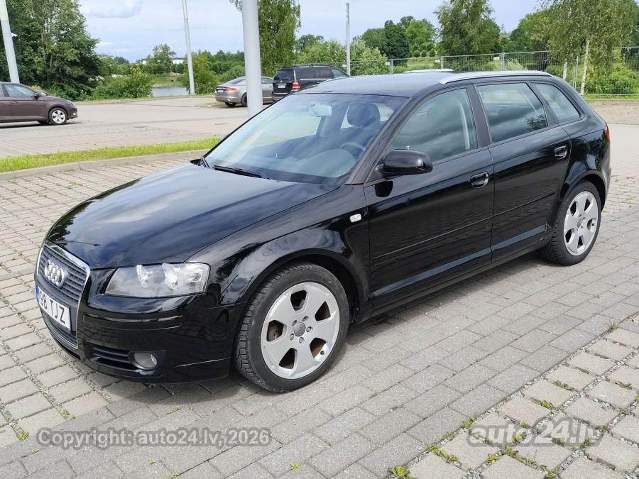 Black Audi A3 2007 in Tartu, with an engine capacity of 1.90 L and mileage of 300 thousand km for 3499 €, photo 4 on AUTOMOTO.COM.LV