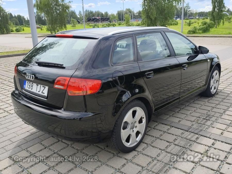 Black Audi A3 2007 in Tartu, with an engine capacity of 1.90 L and mileage of 300 thousand km for 3499 €, photo 6 on AUTOMOTO.COM.LV