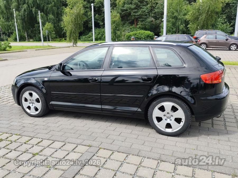 Black Audi A3 2007 in Tartu, with an engine capacity of 1.90 L and mileage of 300 thousand km for 3499 €, photo 10 on AUTOMOTO.COM.LV