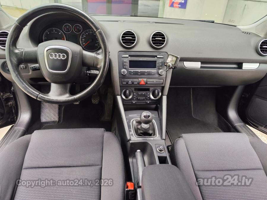 Black Audi A3 2007 in Tartu, with an engine capacity of 1.90 L and mileage of 300 thousand km for 3499 €, photo 13 on AUTOMOTO.COM.LV