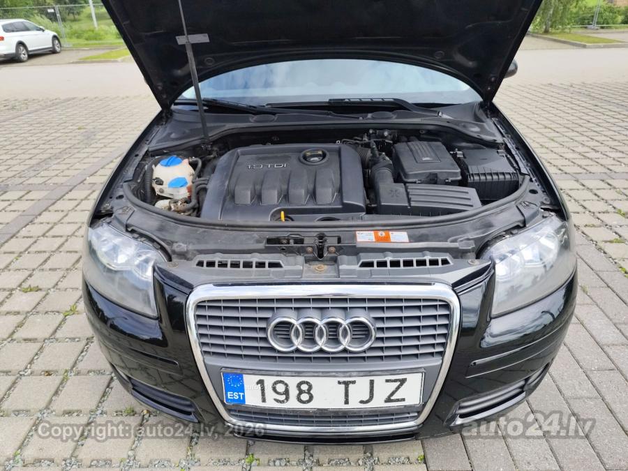 Black Audi A3 2007 in Tartu, with an engine capacity of 1.90 L and mileage of 300 thousand km for 3499 €, photo 17 on AUTOMOTO.COM.LV