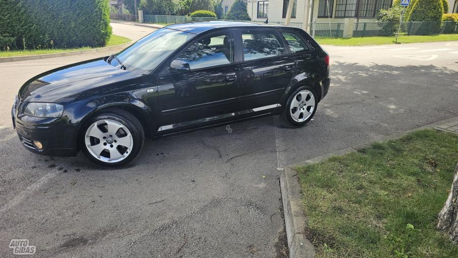 Melns Audi A3 2007 Kazlų Rūda, ar dzinēja tilpumu 2.00 L un nobraukumu 300 tūkst. km par 3999 €, foto 1 vietnē AUTOMOTO.COM.LV