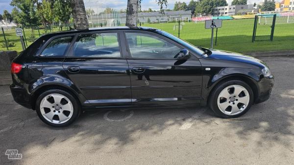 Black Audi A3 2007 in Kazlu Ruda, with an engine capacity of 2.00 L and mileage of 300 thousand km for 3999 €, photo 5 on AUTOMOTO.COM.LV