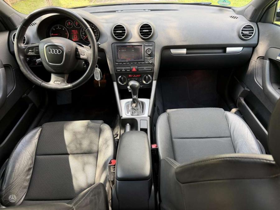 Black Audi A3 2007 in Utena, with an engine capacity of 2.00 L and mileage of 237 thousand km for 4250 €, photo 14 on AUTOMOTO.COM.LV