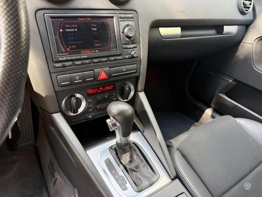 Black Audi A3 2007 in Utena, with an engine capacity of 2.00 L and mileage of 237 thousand km for 4250 €, photo 18 on AUTOMOTO.COM.LV