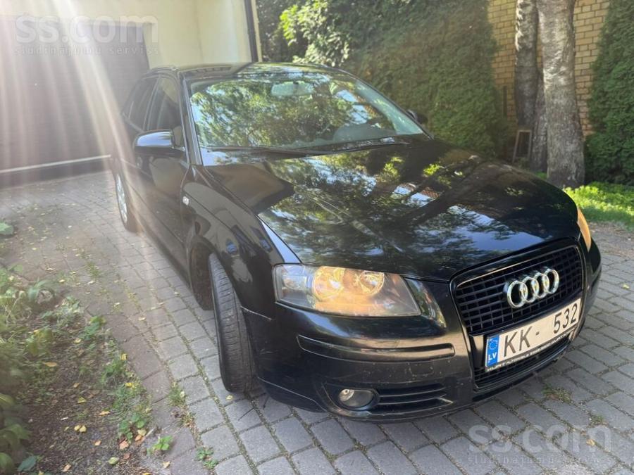 Black Audi A3 2007 in Riga, with an engine capacity of 2.00 L and mileage of 379 thousand km for 1850 €, photo 4 on AUTOMOTO.COM.LV