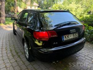 Black Audi A3 2007 in Riga, with an engine capacity of 2.00 L and mileage of 379 thousand km for 1850 €, photo 5 on AUTOMOTO.COM.LV