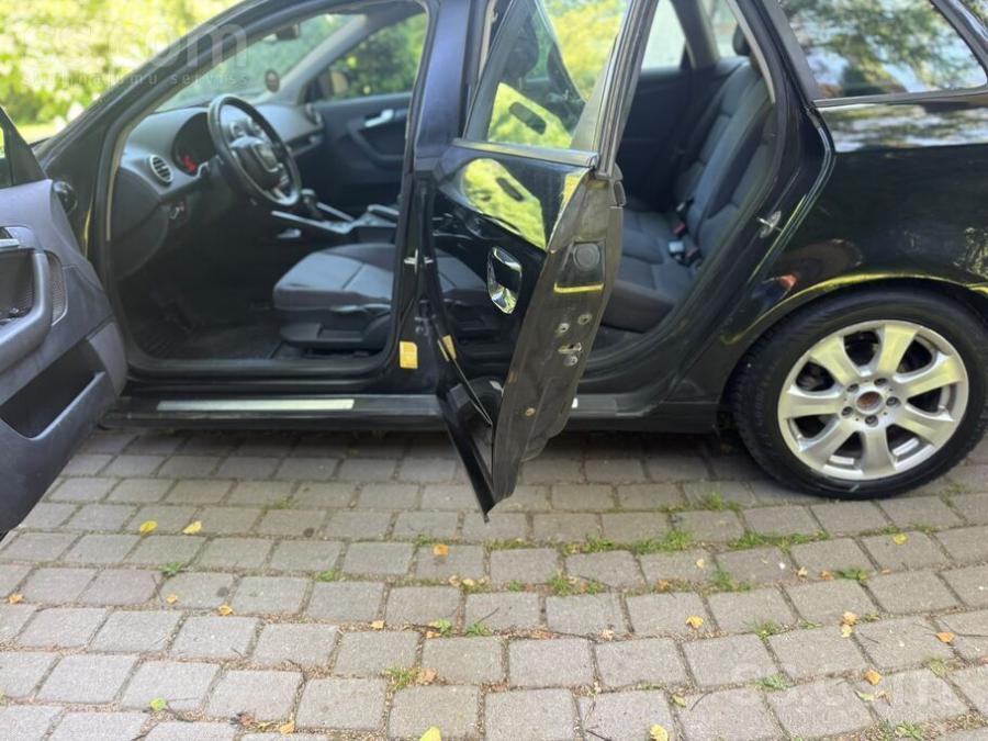 Black Audi A3 2007 in Riga, with an engine capacity of 2.00 L and mileage of 379 thousand km for 1850 €, photo 7 on AUTOMOTO.COM.LV