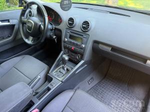 Black Audi A3 2007 in Riga, with an engine capacity of 2.00 L and mileage of 379 thousand km for 1850 €, photo 8 on AUTOMOTO.COM.LV
