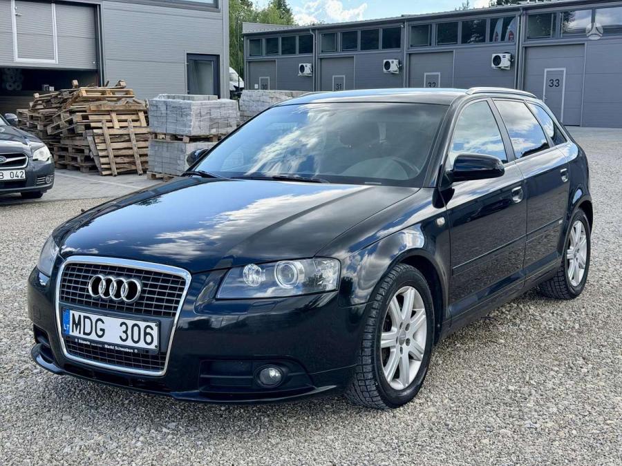 Melns Audi A3 2007 Viļņa, ar dzinēja tilpumu 1.97 L un nobraukumu 255 tūkst. km par 3200 €, foto 1 vietnē AUTOMOTO.COM.LV