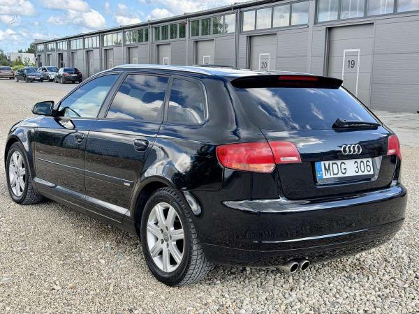 Black Audi A3 2007 in Vilnius, with an engine capacity of 1.97 L and mileage of 255 thousand km for 3200 €, photo 7 on AUTOMOTO.COM.LV