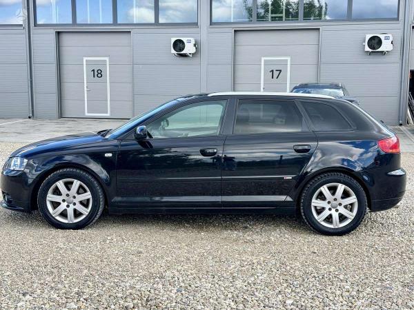 Black Audi A3 2007 in Vilnius, with an engine capacity of 1.97 L and mileage of 255 thousand km for 3200 €, photo 8 on AUTOMOTO.COM.LV