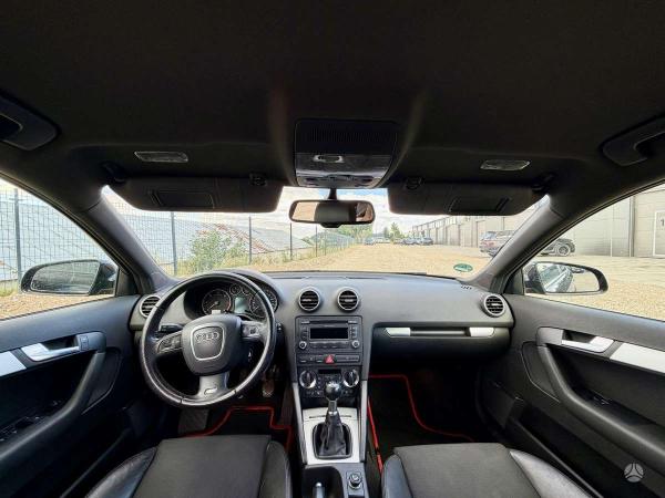 Black Audi A3 2007 in Vilnius, with an engine capacity of 1.97 L and mileage of 255 thousand km for 3200 €, photo 9 on AUTOMOTO.COM.LV